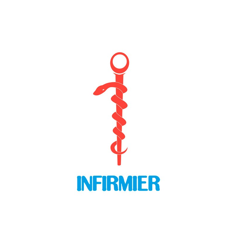 Caducée Infirmier Vitro - label-blouse.net