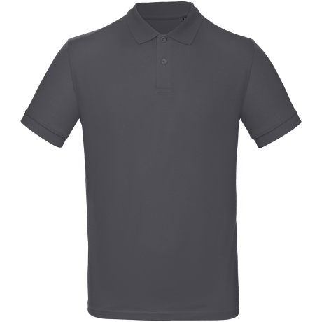 Polo bio homme manches courtes dark grey T3XL - label-blouse.net