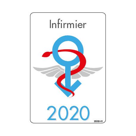 Caducée 2020 signe homme infirmier 2020 - label-blouse.net