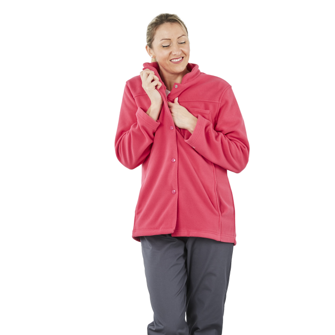 Veste polaire infirmière passe couloir Fuchsia