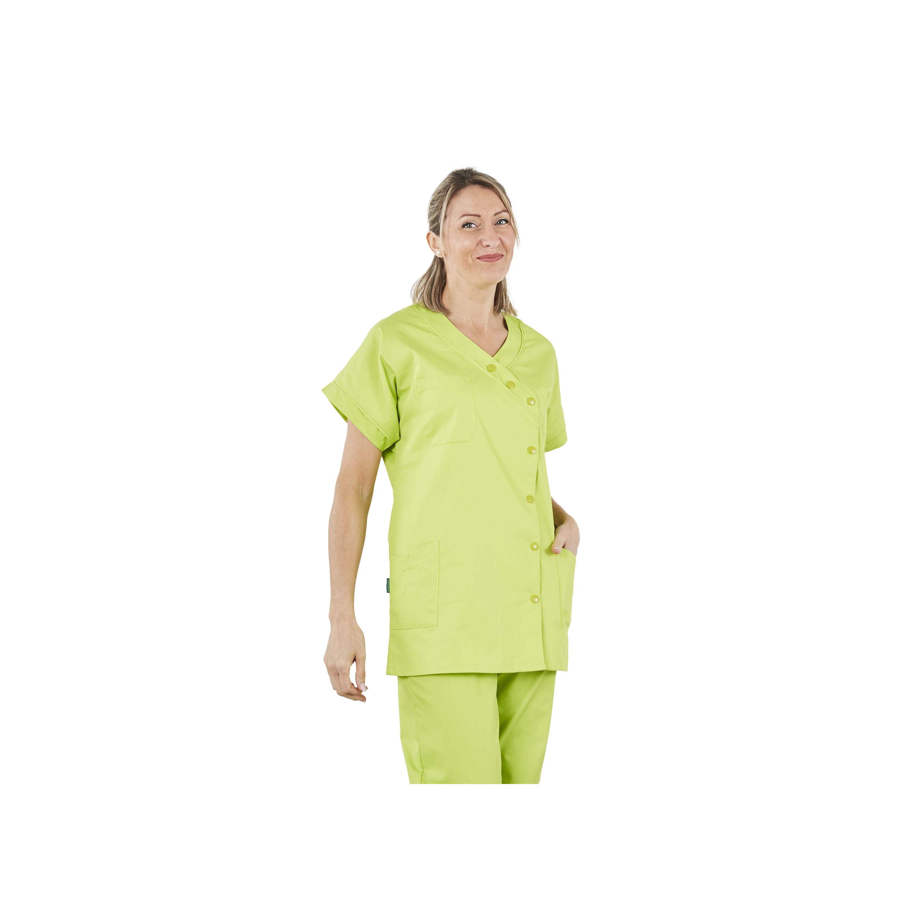Tenue médicale modèle croisé lime
