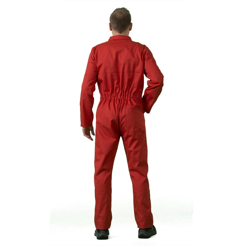 Bleu de travail Rouge forme combinaison - label-blouse.net