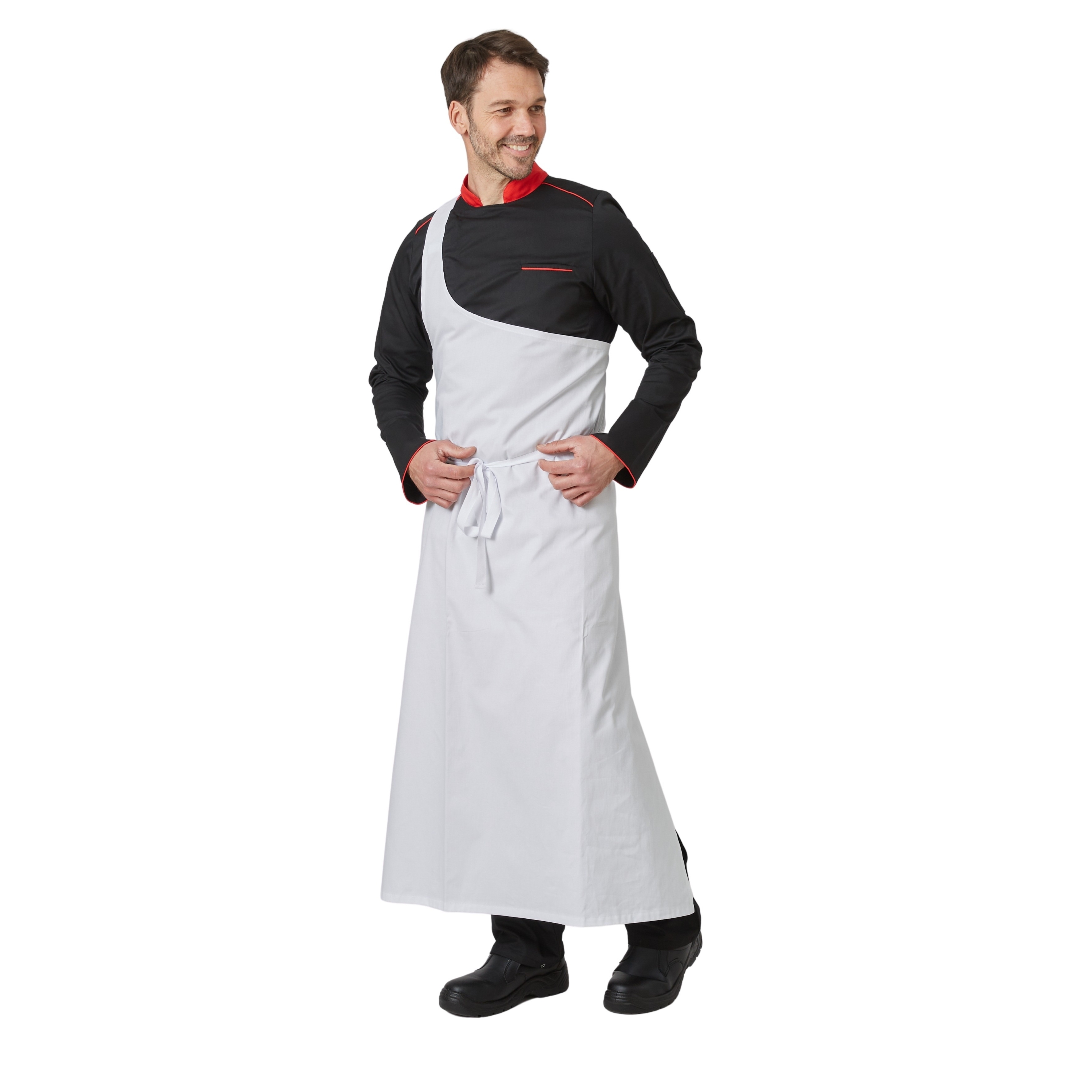 Tablier Parisien boucher Blanc