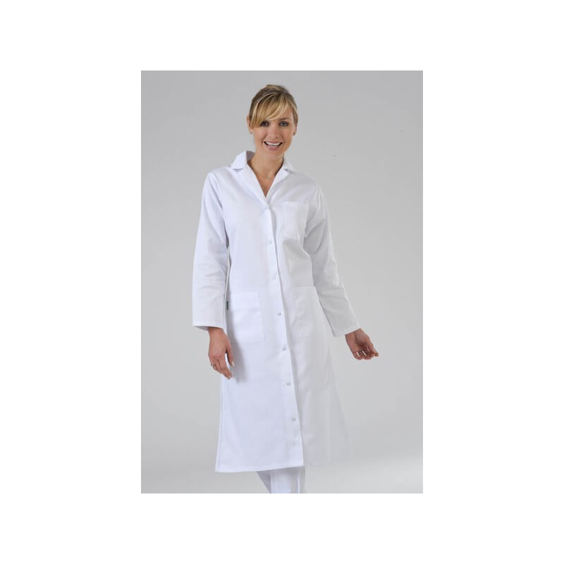 Blouse Blanche coton Femme manches longues - label-blouse.net