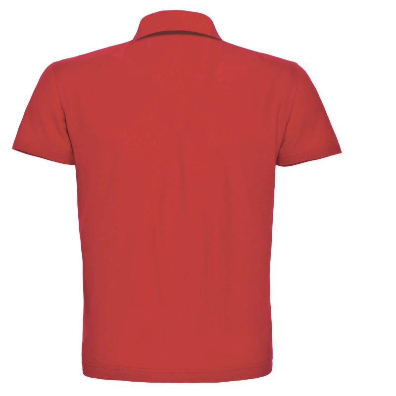 Polo piqué homme manches courtes rouge pour broderie